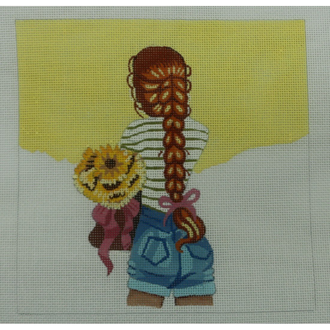 Sunflowers & Red Braid – Pocket Full of Stitches