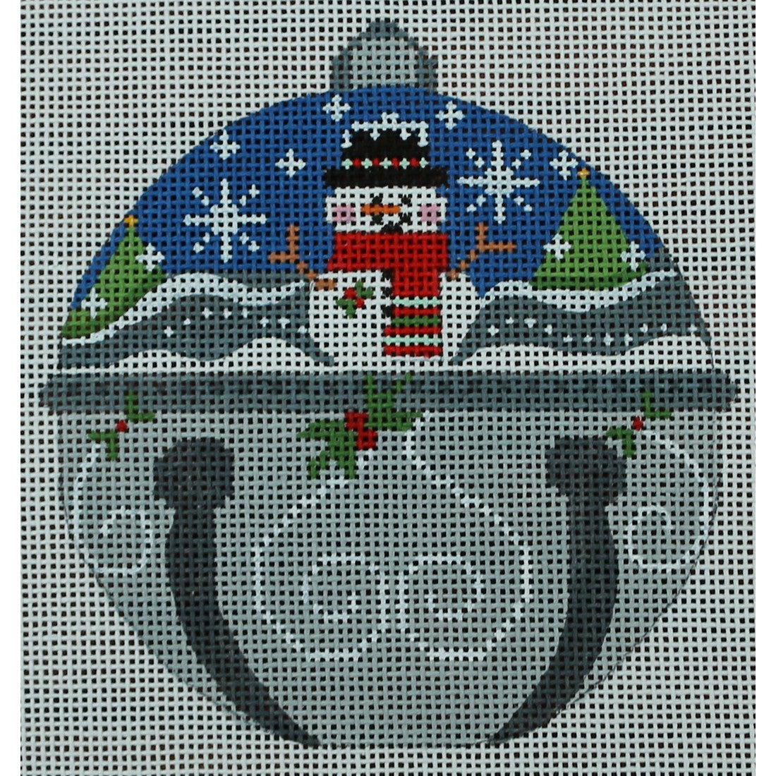 Snowman Jingle Bell – Pocket Full of Stitches