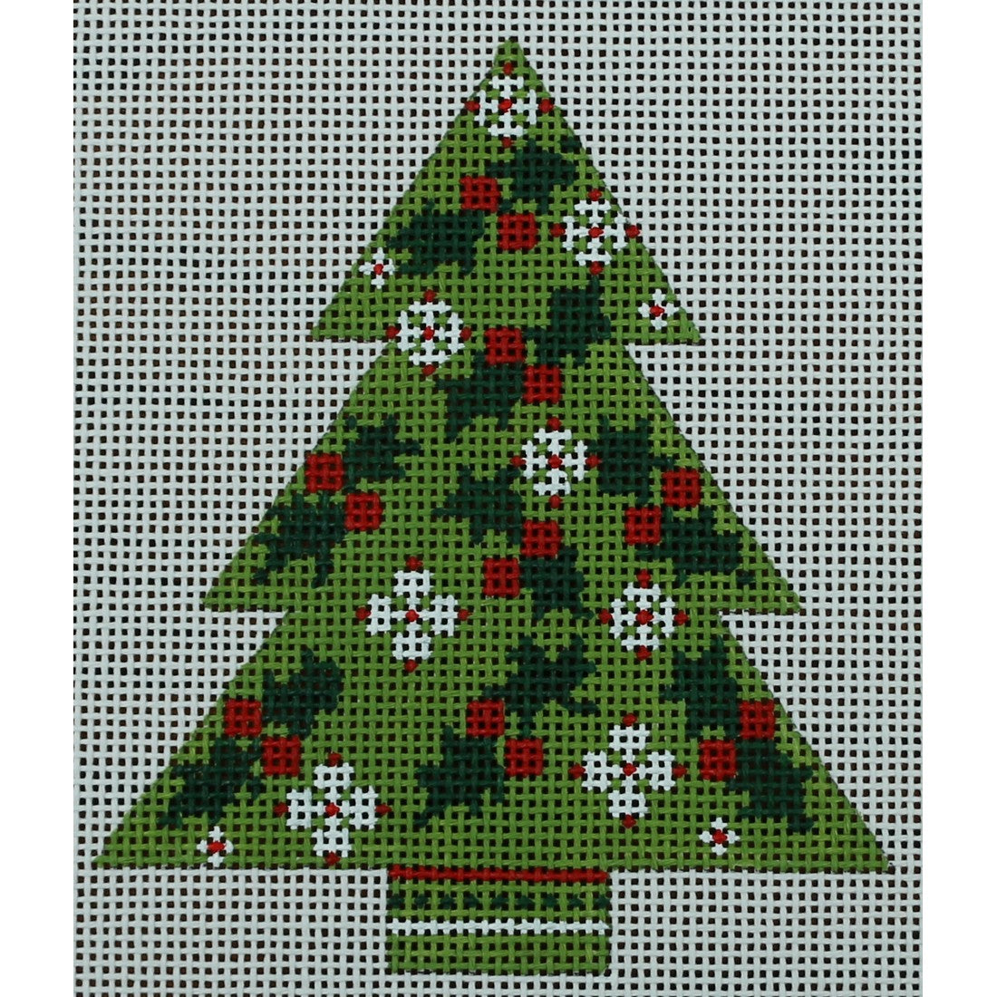 Tree with Holly – Pocket Full of Stitches