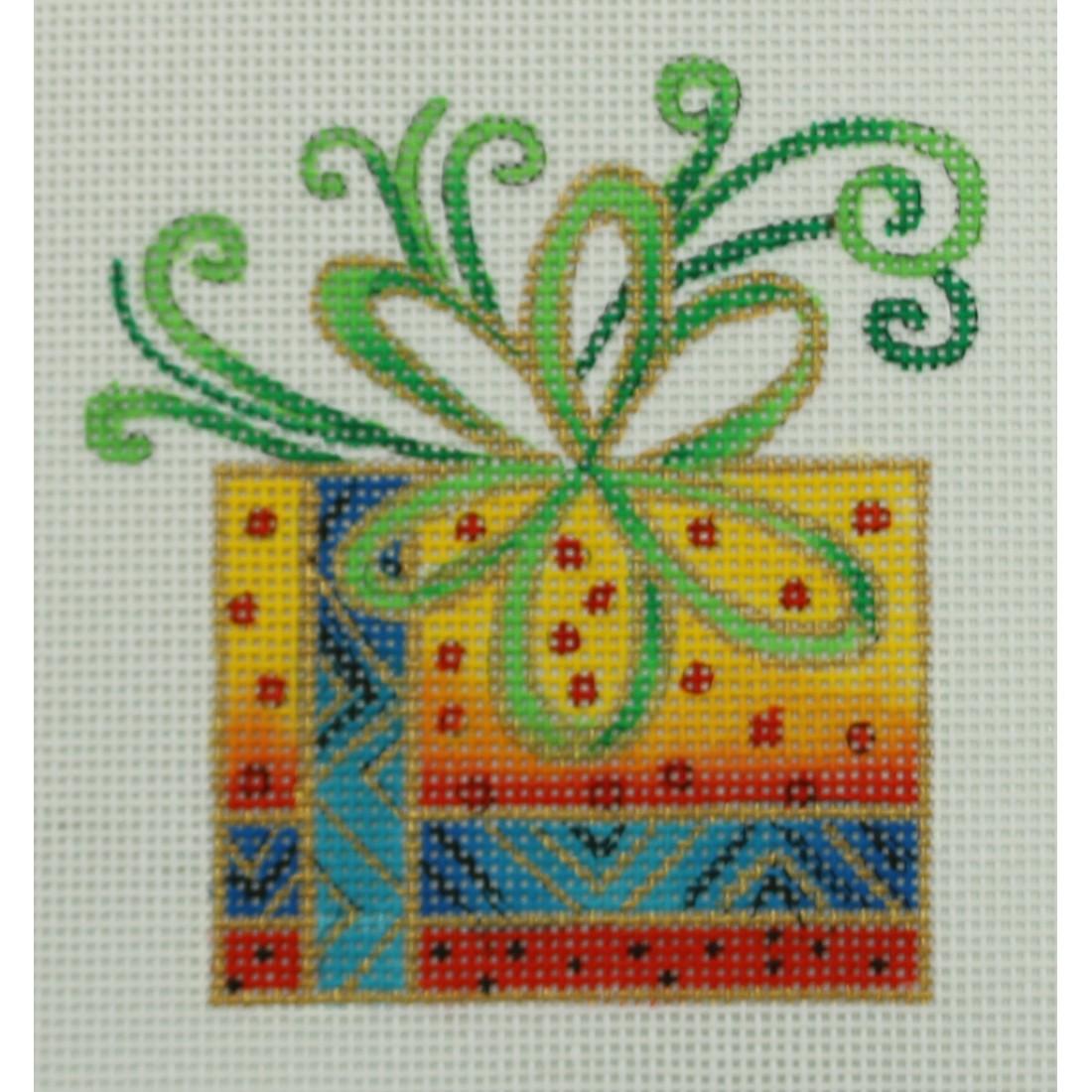 Yellow Present – Pocket Full of Stitches