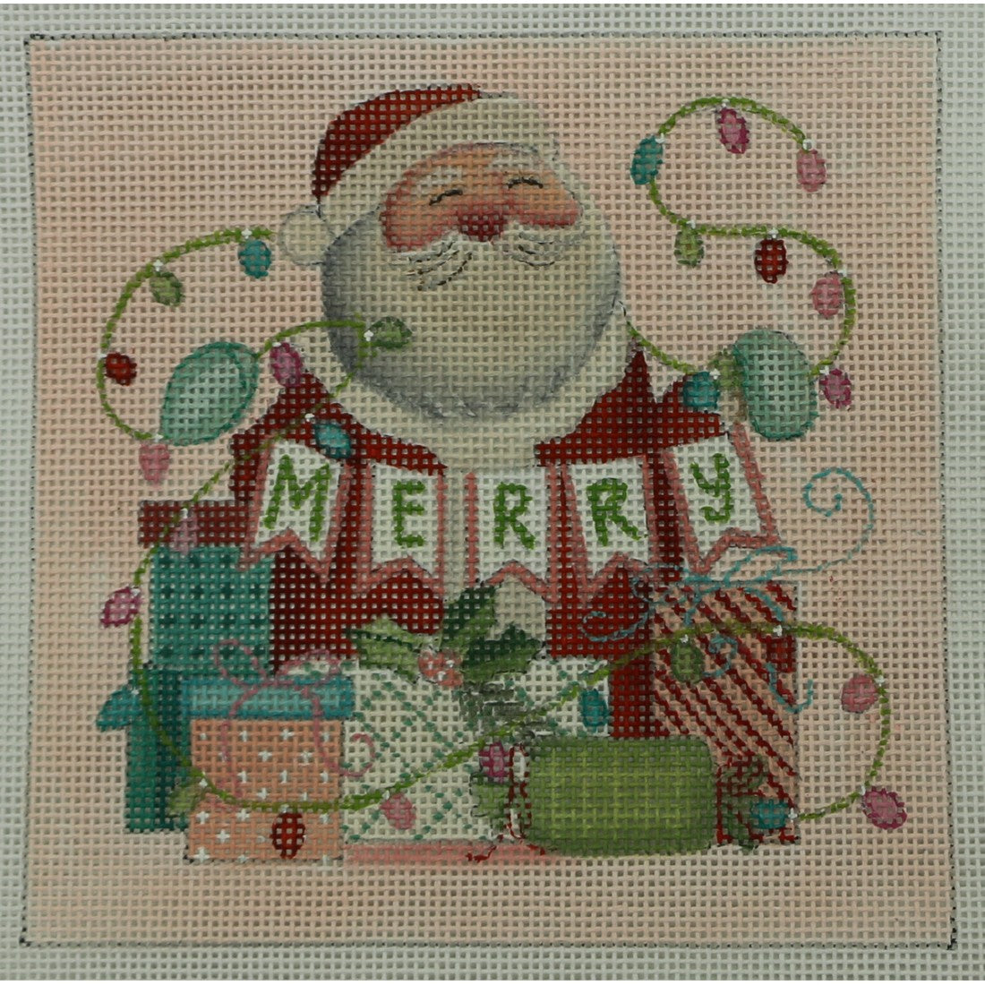 Merry Pinkmas Santa – Pocket Full of Stitches