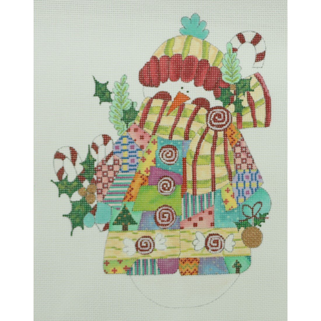 Candy Cane/Ivy Snowman – Pocket Full of Stitches