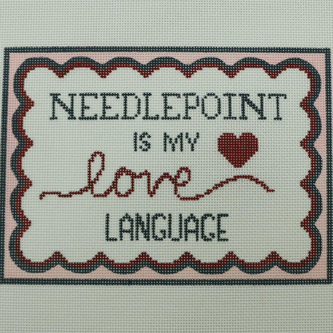 Needlepoint...Love Language – Pocket Full of Stitches
