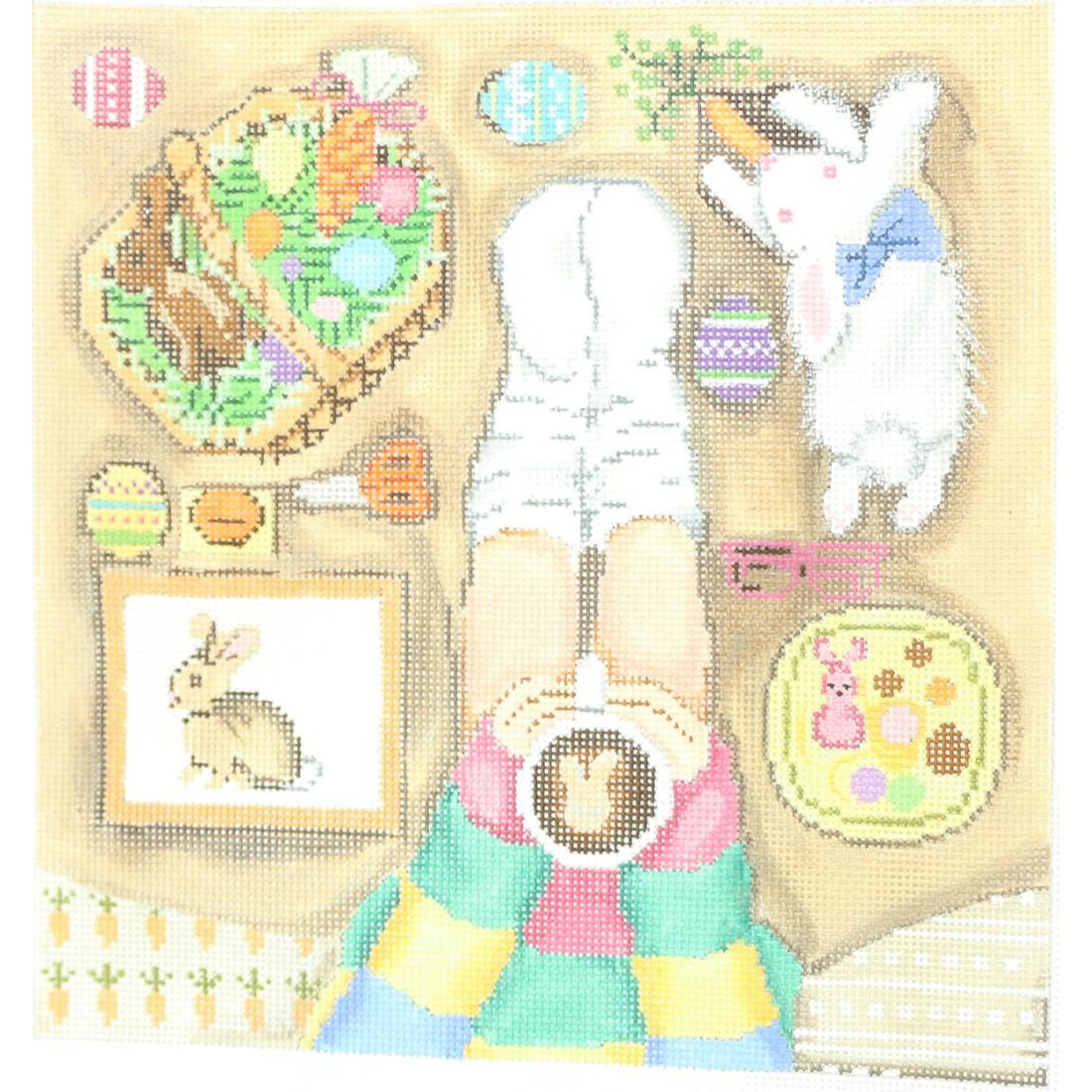 Easter Stitching Girl – Pocket Full of Stitches
